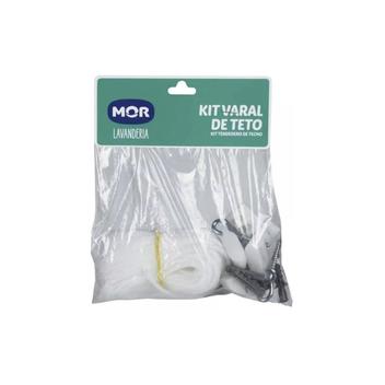 Kit Varal de Teto em Polipropileno Branco 006091 Mor Única - Varal ...