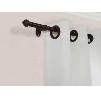 Kit Varão Bella Arte Pratiko Basic 19mmx2m com 2 Suportes em Madeira ...