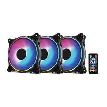 Kit Ventoinha Alligator Shop FROST ARGB 3x120MM Com Controlador Preto ...