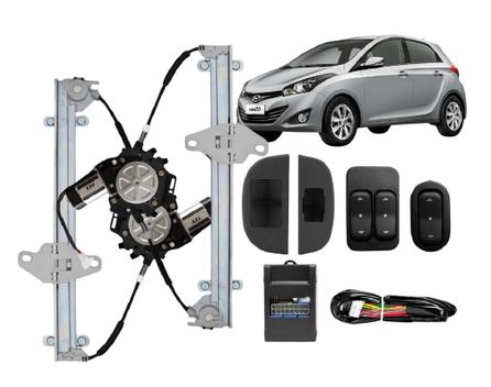 Kit Vidro Eletrico Hb20 2018 2019 2020 4 pt Dianteira sensor - Sp ...