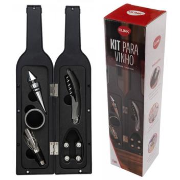 Kit Vinho 5 Peças Aço Inox - Clink - Kit Vinho - Magazine Luiza