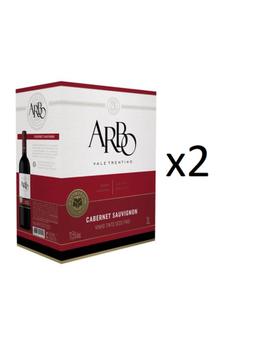 Kit Vinho Arbo Cabernet Sauv Tinto Seco Bag in Box 3L 2uni - Casa ...