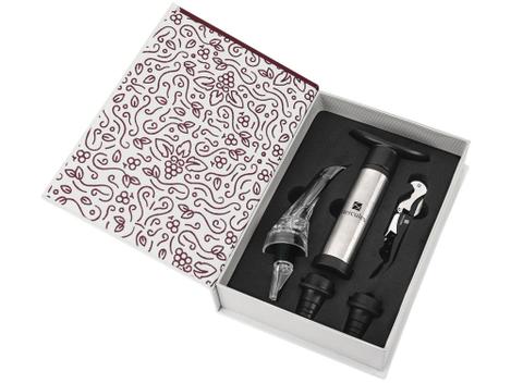 Kit Vinho Inox Hercules - UB90-5 5 Peças - Kit Vinho - Magazine Luiza