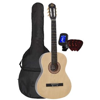 Kit Violão Acústico Natural + Capa Simples + Afinador + 3 Palhetas ...