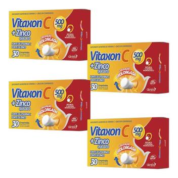 Kit Vitaxon C Com 4 Caixas De 30 Comprimidos De Liberação Prolongada ...