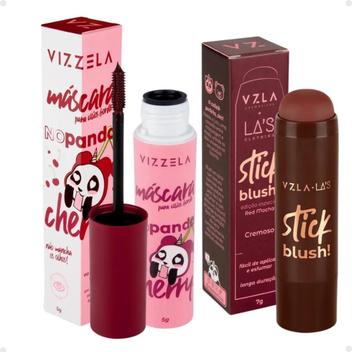 Kit Vizzela: Blush Stick Red e Máscara de Cílios No Panda Bordô - Kits de Maquiagem - Magazine ...