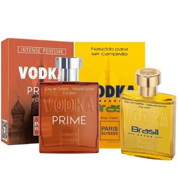 Kit Vodka Prime e Vodka Brasil Amarelo - Paris Elysees - Bebidas ...