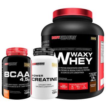 Kit Waxy Whey 2Kg+ Bcaa 4,5 100G+ Power Creatina 100G - Bodybuilders ...