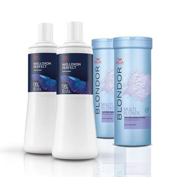 Kit Wella Blondor Pó Descolorante 400g + Oxidante 9% 30V Duplas (4 ...