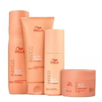 Kit Wella Invigo Nutri-enrich Wonder Balm (4 Produtos) - Kit de ...