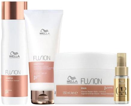Kit Wella Pro Fusion - Sh E Cond E Másc E Óleo - Wella Professionals ...