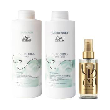 Kit Wella Pro Nutricurls S- Sh E Cond E Óleo - Wella Professionals ...