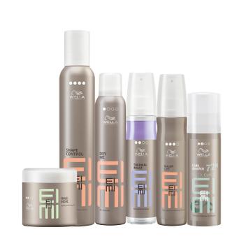 Kit Wella Professionals EIMI Spray Textura Curl Pasta Control Thermal ...