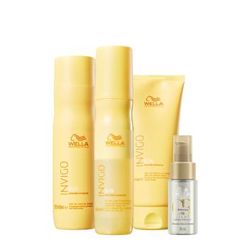 Kit Wella Professionals Invigo Sun Reflections Duo Leave-in Oil Light ...