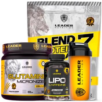 Kit Whey Blend 7 Protein 1,8Kg + Glutamina 300g + Termogênico Lipo ...