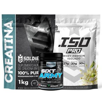 Kit: Whey Protein Isolado ISO PRO 1kg + Creatina Monohidratada 1kg ...