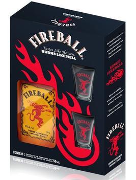 Kit Whisky Fireball Canela 750ml + 2 Copos Shot Exclusivos - Whisky ...