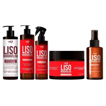 Kit Widi Care Liso Maravilha Sh Cond Masc Fluido Super Serum - Kit de ...