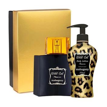 Kit wild cat com caixa dourada - Mahogany - Kit de Perfume - Magazine Luiza