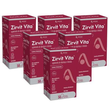 Kit Zirvit Vita Com 6 Caixas De 30 Cápsulas Moles Cada - ARESE PHARMA ...