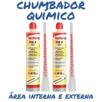 Kits Chumbador Bucha Quimica Fischer Fis P 300 T - 490gr - Bucha ...