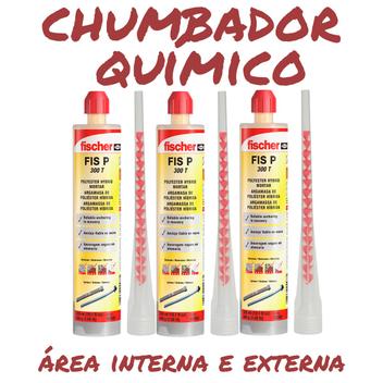 Kits Chumbador Bucha Quimica Fischer Fis P 300 T - 490gr - Bucha ...