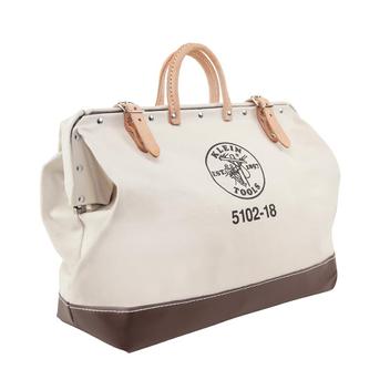 Klein Tools 5102-18 Heavy Duty Natural Canvas Tool Bag, Tool Tote ...