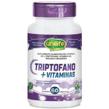 L-Triptofano + Vitaminas 60 cap 400mg - Unilife - Triptofano - Magazine ...