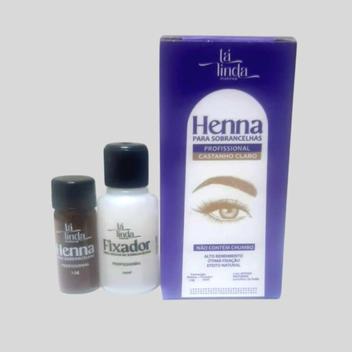 Lá Linda - Henna Profissional Para Sobrancelhas 1,5g - Tinta e Henna ...