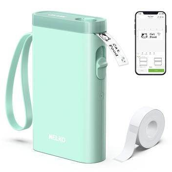 Label Maker Nelko P21 Bluetooth sem fio com fita verde - Impressoras e ...