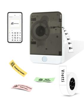 Label Maker vretti HP6-C com fita, Bluetooth, impressão térmica ...