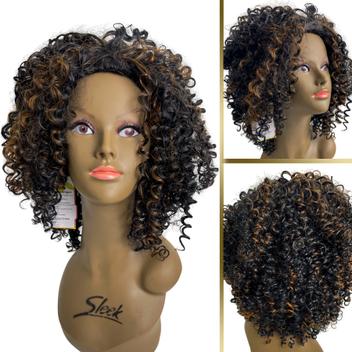 Lace Wig Peruca Cacheada Fibra Orgânica Cabelo c/ fios Macio - Rass ...