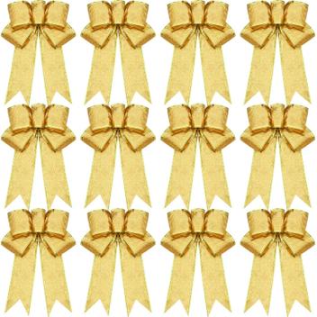 Laços de Natal WILLBOND Glitter 25 x 20 cm para decoração - Outros ...