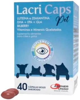 Lacri Caps Pet 40 Cápsulas - Agener União - Ômega 3 para Pet - Magazine ...