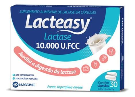 LactEasy - Enzima Lactase 10.000 U.FCC - 30 cápsulas - Mássime ...