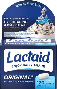 Lactose Lactaid Rápida Ação 120 Cápsulas - Lactase - Magazine Luiza