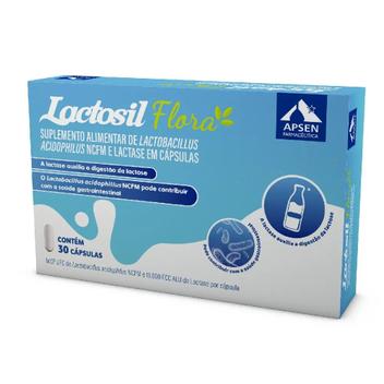 Lactosil Flora Lactase Probiótico C/30 Capsulas - APSEN - Lactase ...