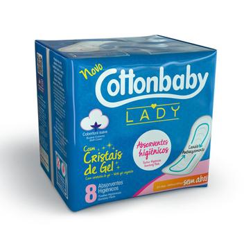Lady cottonbaby absorvente suave de 8 unidades - Absorvente - Magazine ...