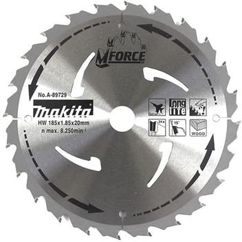 Lamina de serra m-force 185mmx20mm para madeira com 24 dentes - a-89729 ...