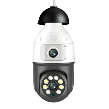 Lâmpada Câmera Giratória Monitoramento 360 Segurança - BIVOLT - Câmera ...