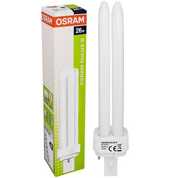 Lâmpada Compacta Fluor 26W 2700k Quente G24d-3 PL 2 Pinos - OSRAM ...