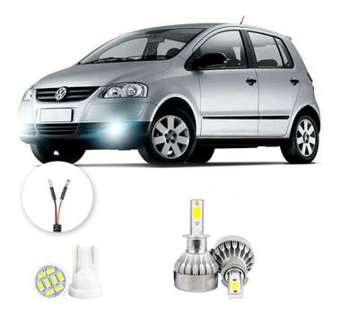 Lampada Farol Milha Led Volkswagen Fox 2003 A 2010 20000lm - V10 ...