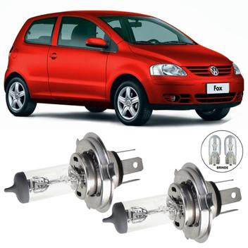 Lâmpada Halógena Farol Baixo Alto H4 VW Fox 03-07 - SHOCKLIGHT ...
