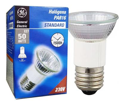 Lâmpada Halógena Jdr Par16 50w E27 220v Branco Quente - GE- GENERAL ELECTRIC - Lâmpada Dicróica ...