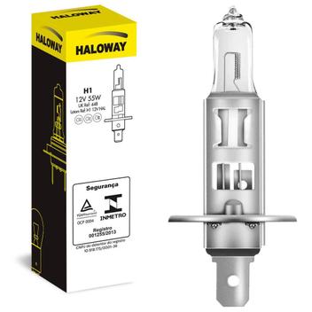 Lâmpada Haloway Halógena H1 12V P14.5S 55W Farol - Lâmpada para Carro ...
