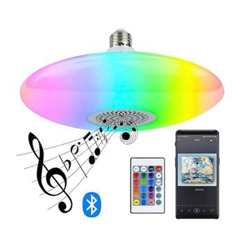 Lampada LED 24W UFO E27 RGBW Musical Bluetooth Alto Falante Bivolt ...