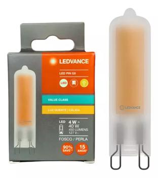 Lâmpada Led Bipino Halopin 4W 9W 127V Branco Quente LEDVANCE - Lâmpada ...