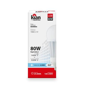 Lâmpada Led Industrial 80w 6500k Bivolt E27 Kian 12726 - Lâmpada de LED ...