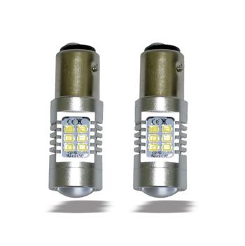 Lâmpada LED Lanterna Branco BAY15D 2 Polos 1157 JR8 - Lâmpada ...