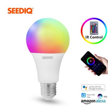 Lâmpada LED RGB Inteligente com Controle Remoto - Alarme e Sensor de ...